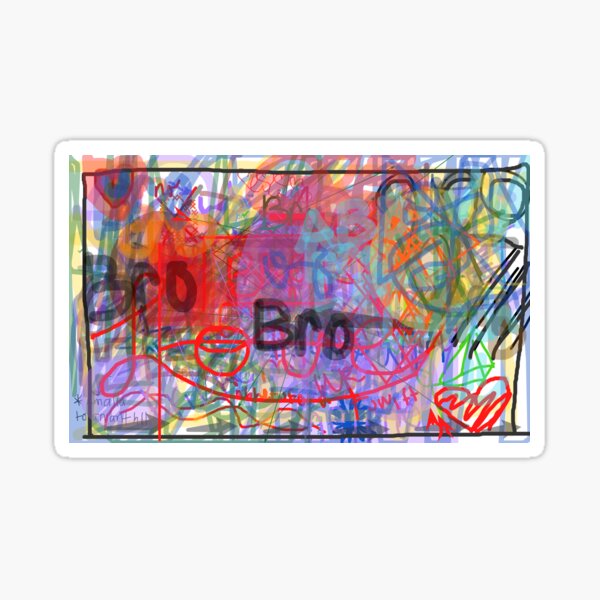 "bro" Sticker by amalialc | Redbubble