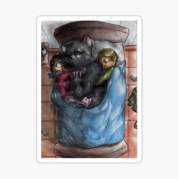 "Hannibal Werewolf AU - Sleeping" Sticker for Sale by Furiarossa ...