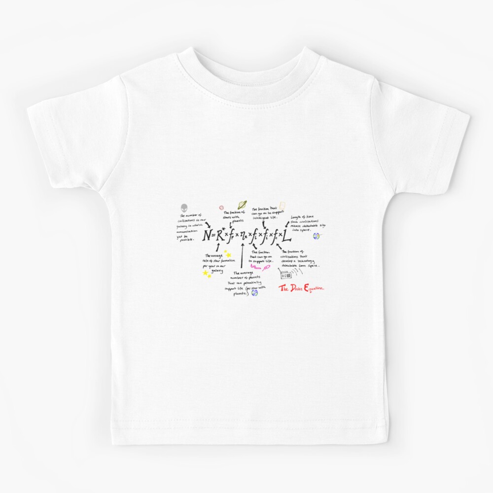 "The Drake Equation N" Kids T-Shirt for Sale by DrTigrou | Redbubble