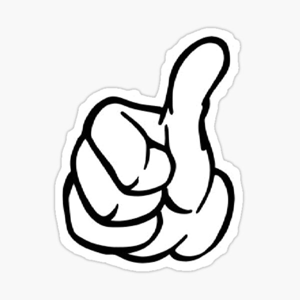 "Hand signs" Sticker by Samdu33 | Redbubble