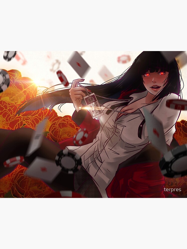 Kakegurui Yumeko Poster By Terpres Redbubble