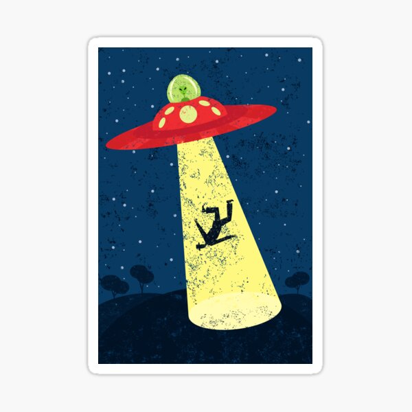 "Alien Abduction" Sticker for Sale by lazinha | Redbubble
