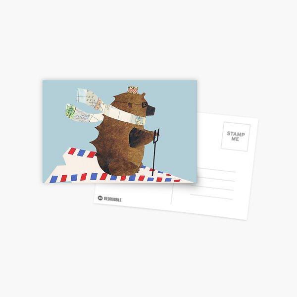 "BearMail" Postcard for Sale by Suziebh | Redbubble