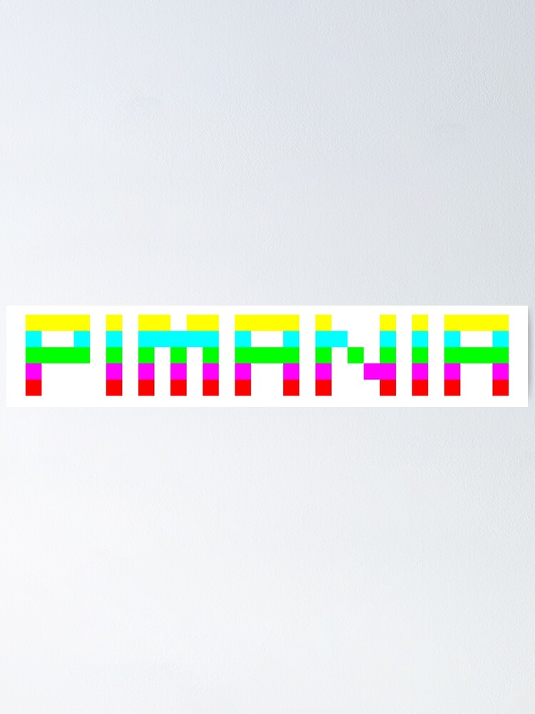 "Pimania - Logo" Poster for Sale by RetroTrader | Redbubble