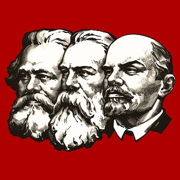 "Marx, Engels and Lenin " Sticker for Sale by Beltschazar | Redbubble