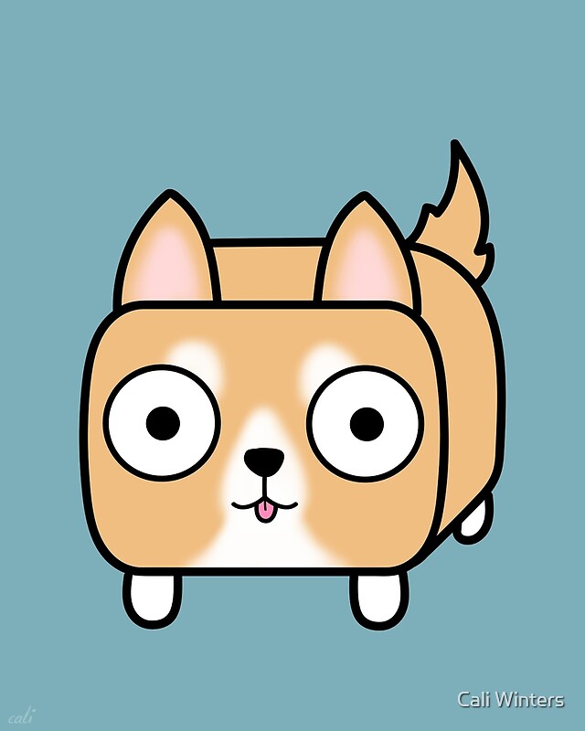 "Corgi Loaf" by Cali Draws Things | Redbubble