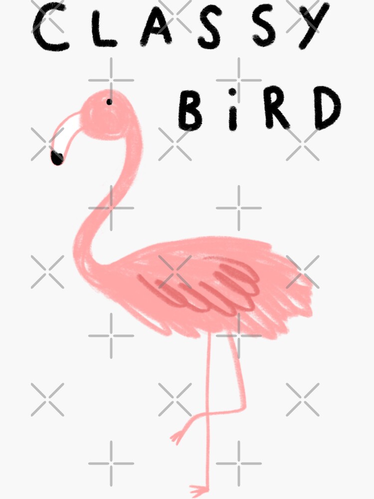 "Classy Bird" Sticker for Sale by SophieCorrigan | Redbubble