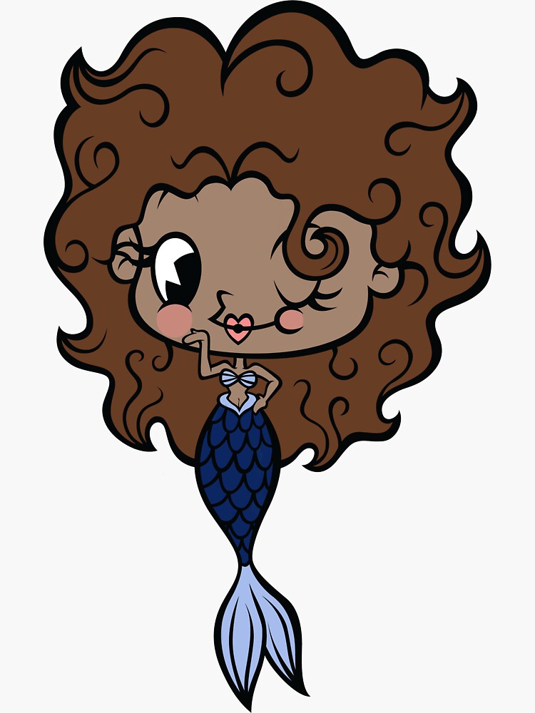 "Sassy Mermaid- Martha" Sticker by IsaacMewtonUK | Redbubble