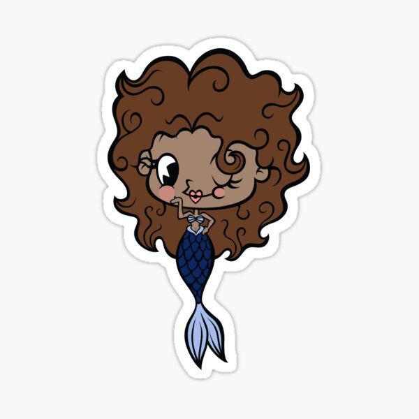 "Sassy Mermaid- Martha" Sticker by IsaacMewtonUK | Redbubble