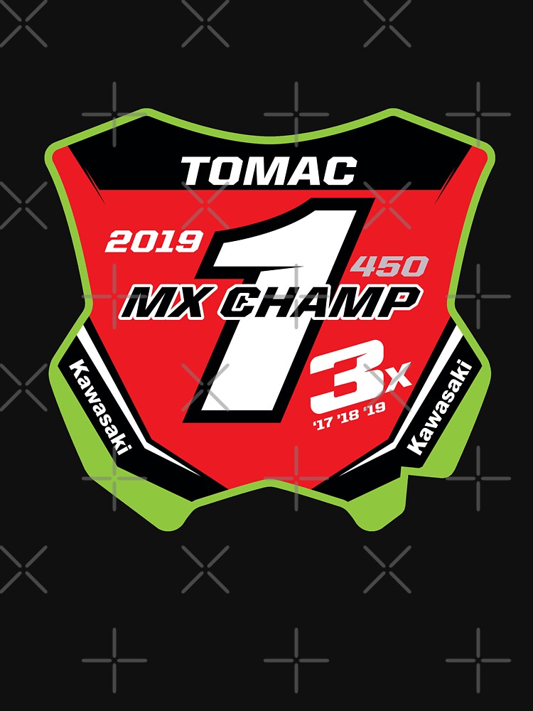 "Eli Tomac ET1 3X MX Champ Motocross Champion 2017 2018 2019 3PEAT ET3 ...