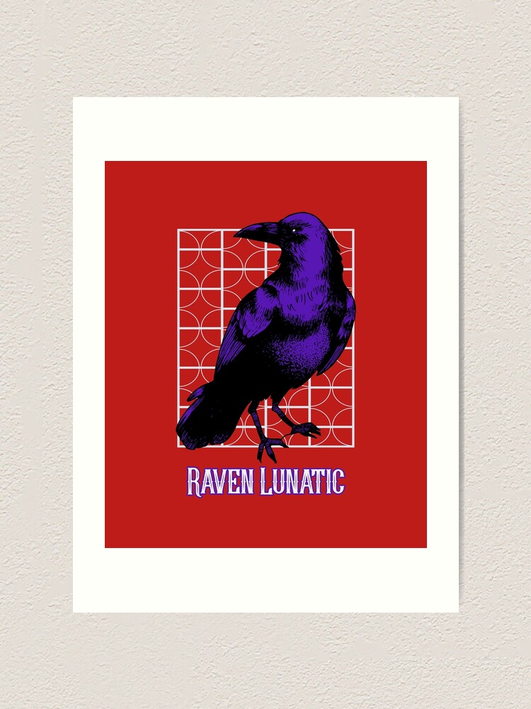 "Raven Lunatic" Art Print for Sale by Skald-in-Alaska | Redbubble