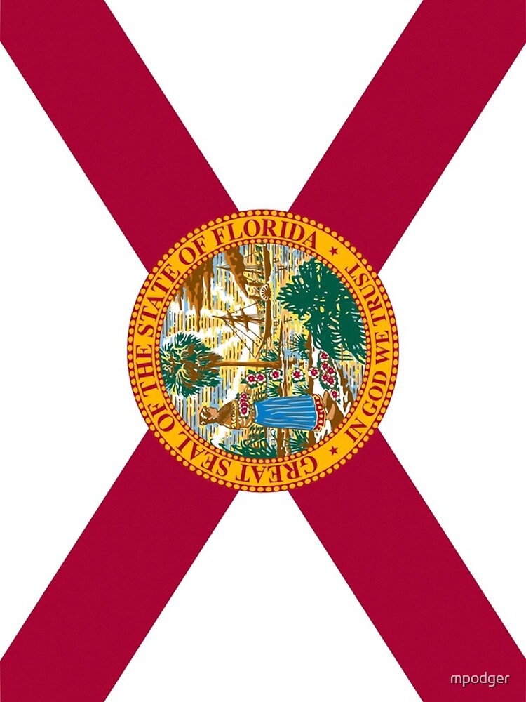 "Florida State Flag Phone Case - V" iPhone Case for Sale by mpodger ...