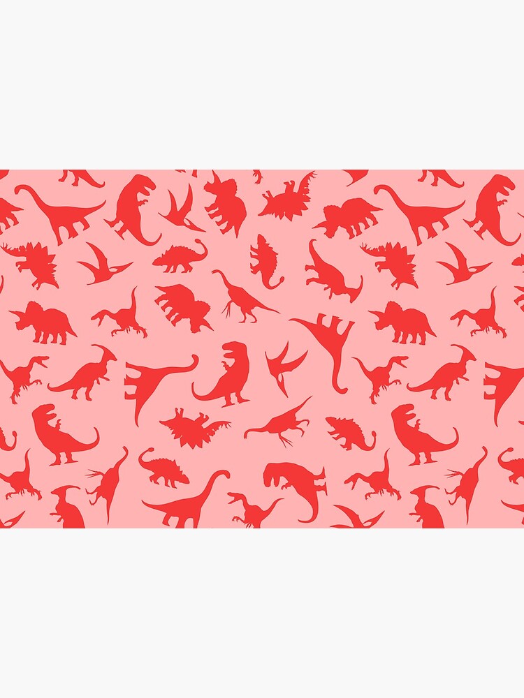 "Red Dinosaur Pattern" Mask for Sale by jezkemp | Redbubble