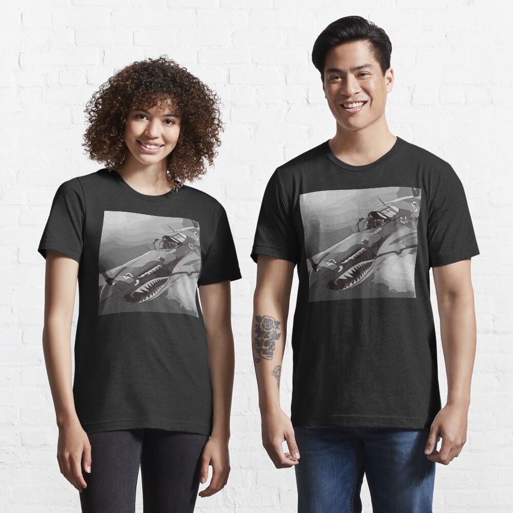 "P40 Warhawk Warbird Military WW2 aircraft" T-shirt for Sale by ...