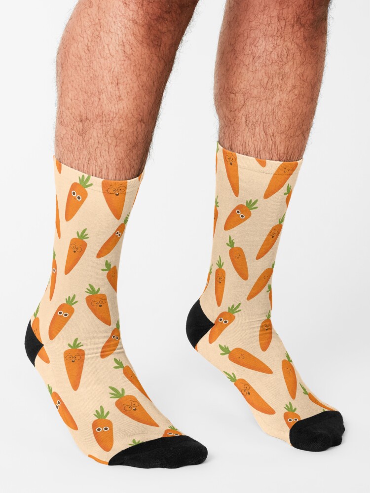 "Happy Carrots" Socks for Sale by cartoonbeing | Redbubble
