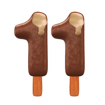 "11 Ice Cream Eleven Number 3d Chocolate" Art Board Print for Sale by ...