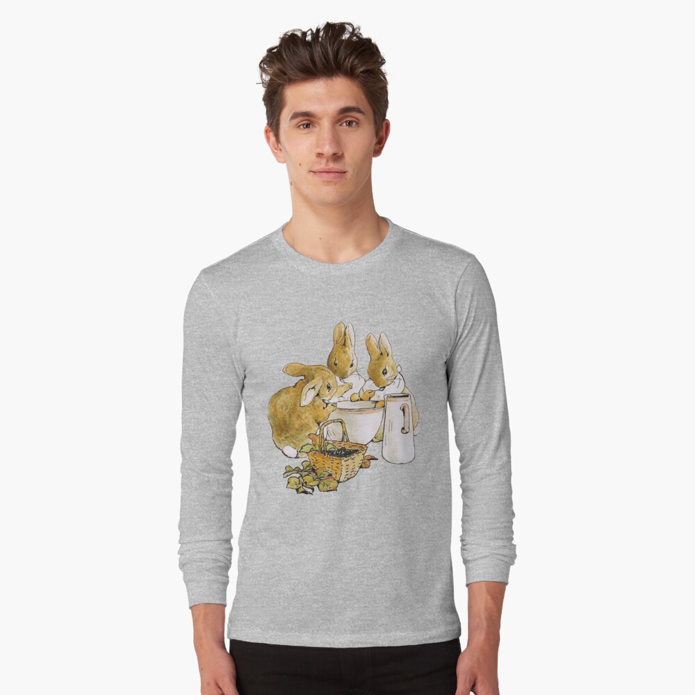 "Flopsy, Mopsy and Cotton-tail Have Supper - Beatrix Potter" Art Print ...