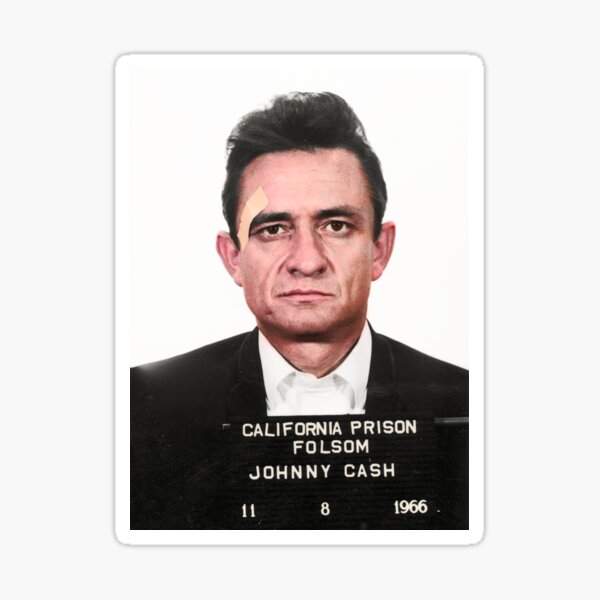 Johnny Cash Stickers | Redbubble