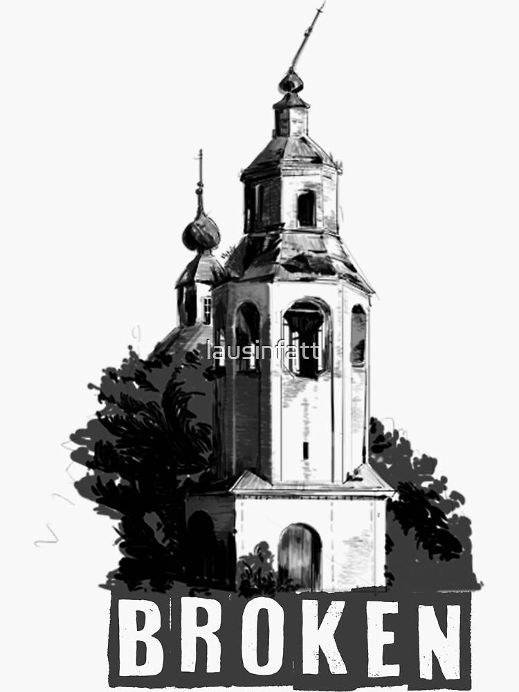 "Broken Tower" Sticker for Sale by lausinfatt | Redbubble