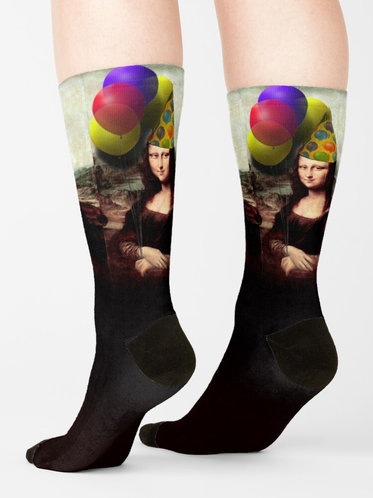 "Mona Lisa Birthday " Socks by Gravityx9 | Redbubble