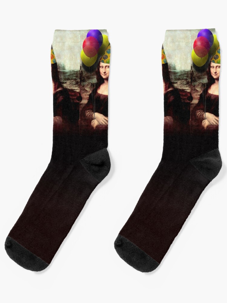 "Mona Lisa Birthday " Socks for Sale by Gravityx9 | Redbubble