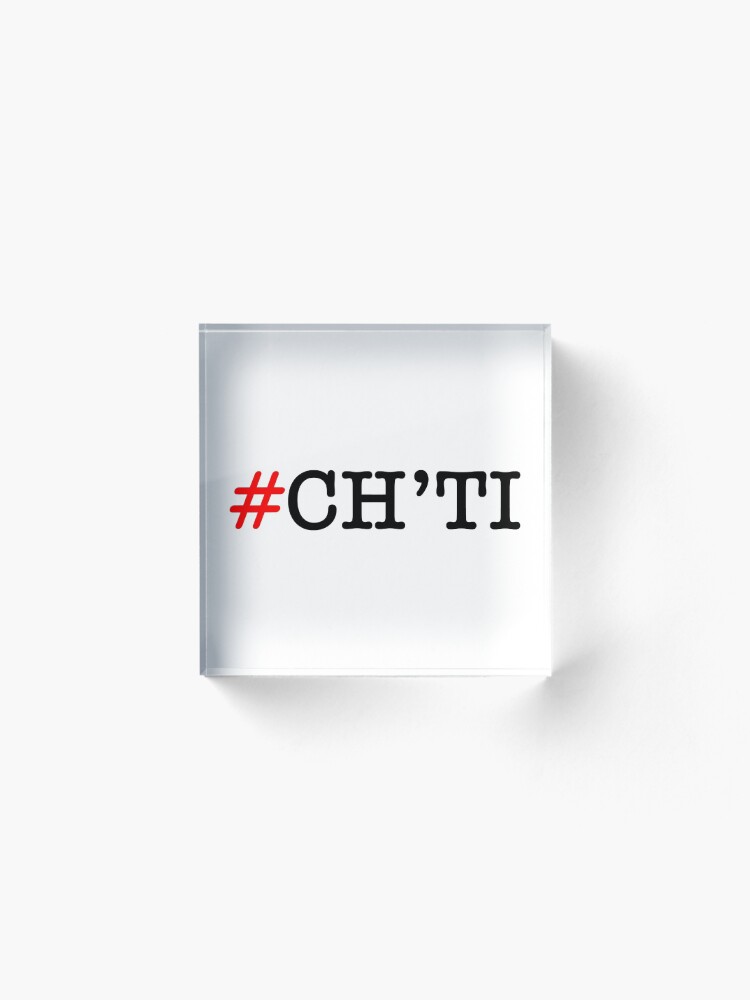 Bloc acrylique « #CH'TI », par humour-chti | Redbubble
