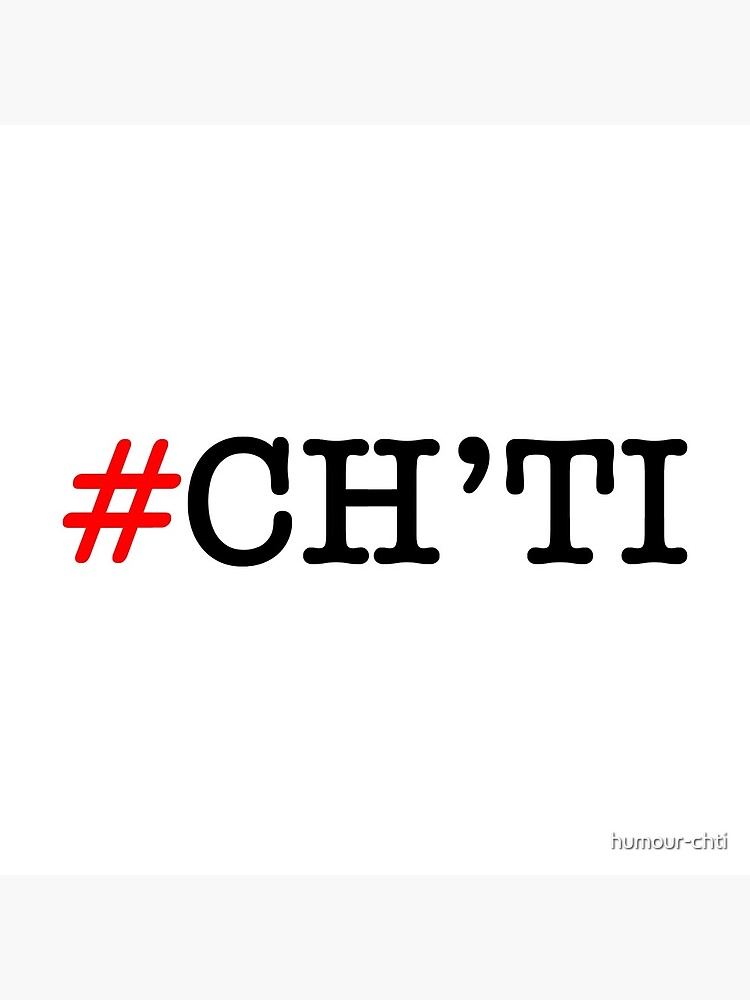 Bloc acrylique « #CH'TI », par humour-chti | Redbubble