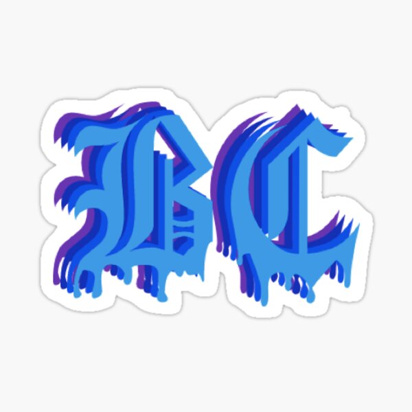 "BC drip (purple/blue)" Sticker by jsimes88 | Redbubble