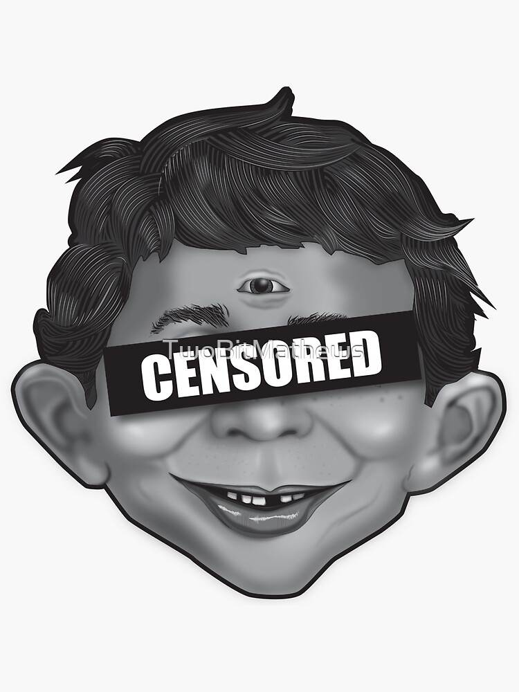"Censorship" Sticker by TwoBitMathews | Redbubble