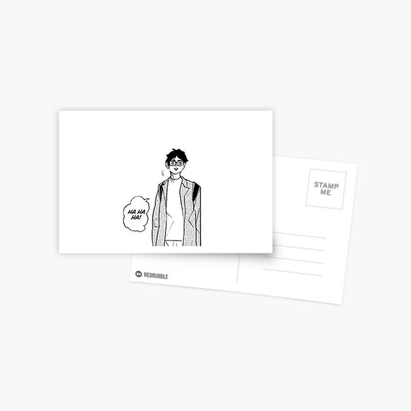 "Akaashi Laughing Haikyuu Timeskip Manga Cap" Postcard by joojlia ...