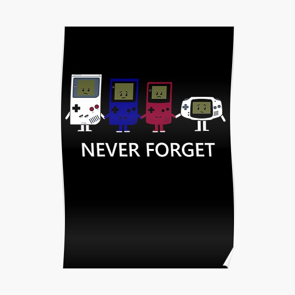 "Classic handheld consoles" Poster for Sale by silentrebel | Redbubble