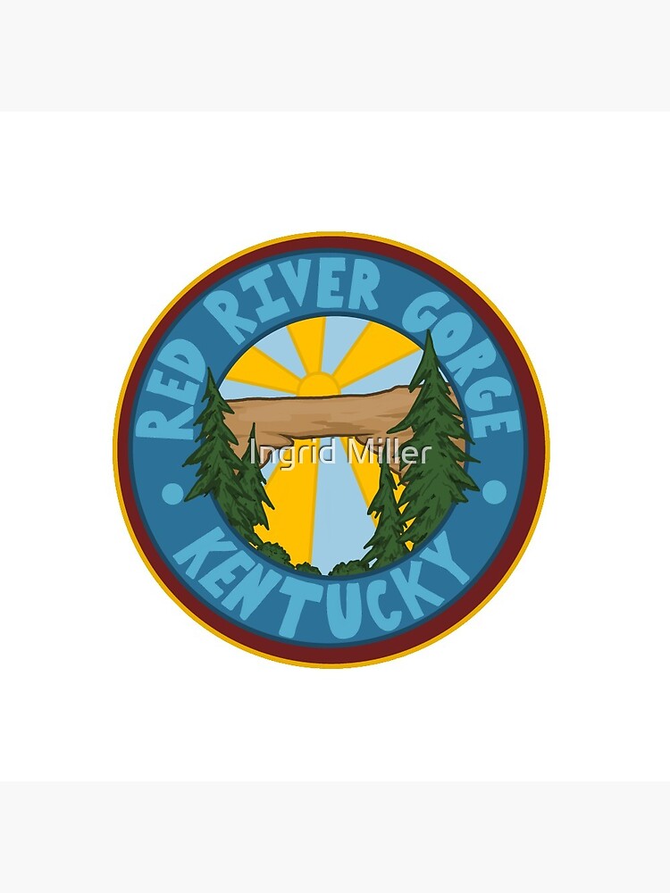 "Red River Gorge Badge" Pin for Sale by theingridmiller | Redbubble