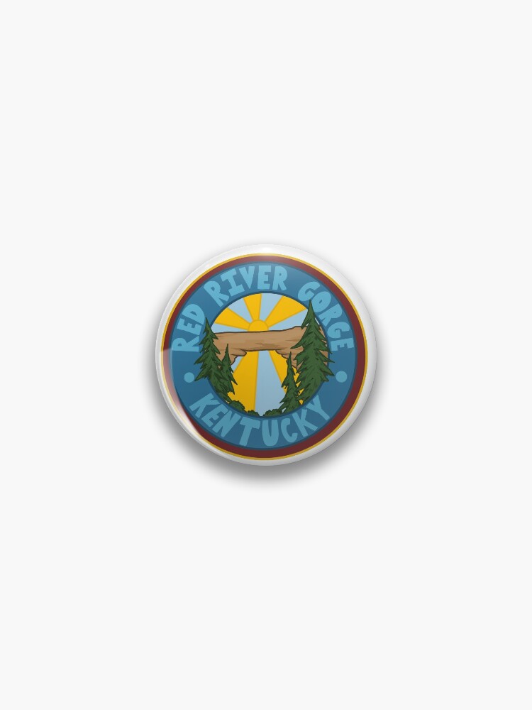 "Red River Gorge Badge" Pin for Sale by theingridmiller | Redbubble