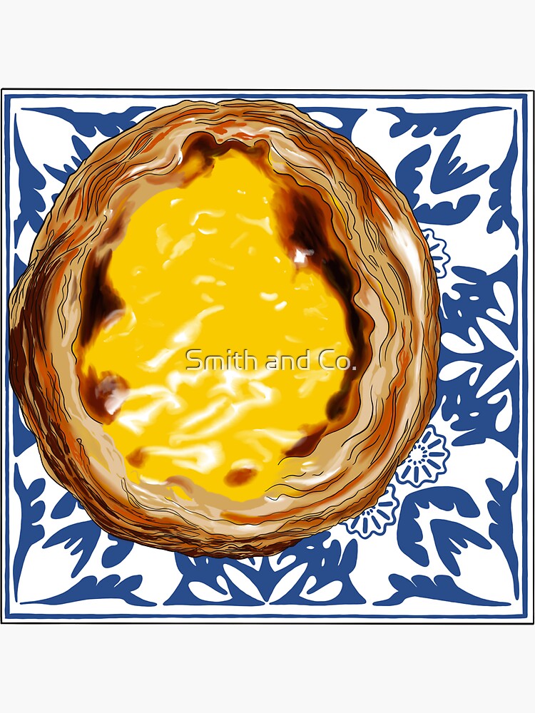 "Pastel de nata" Sticker by smith-co | Redbubble