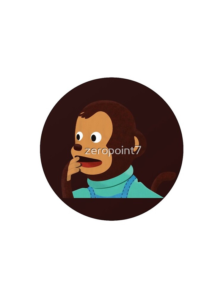 "Kento aka Pedro Surprised / Shocked Monkey Meme Circle Illustration ...