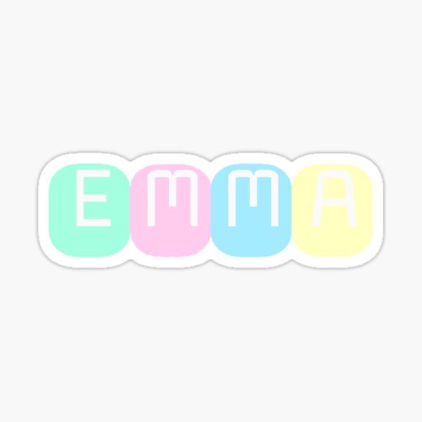 "Emma name " Sticker for Sale by katelynguidi | Redbubble