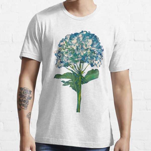 "BLUE BLOOM" T-shirt for Sale by Mrspours | Redbubble | abstract t ...