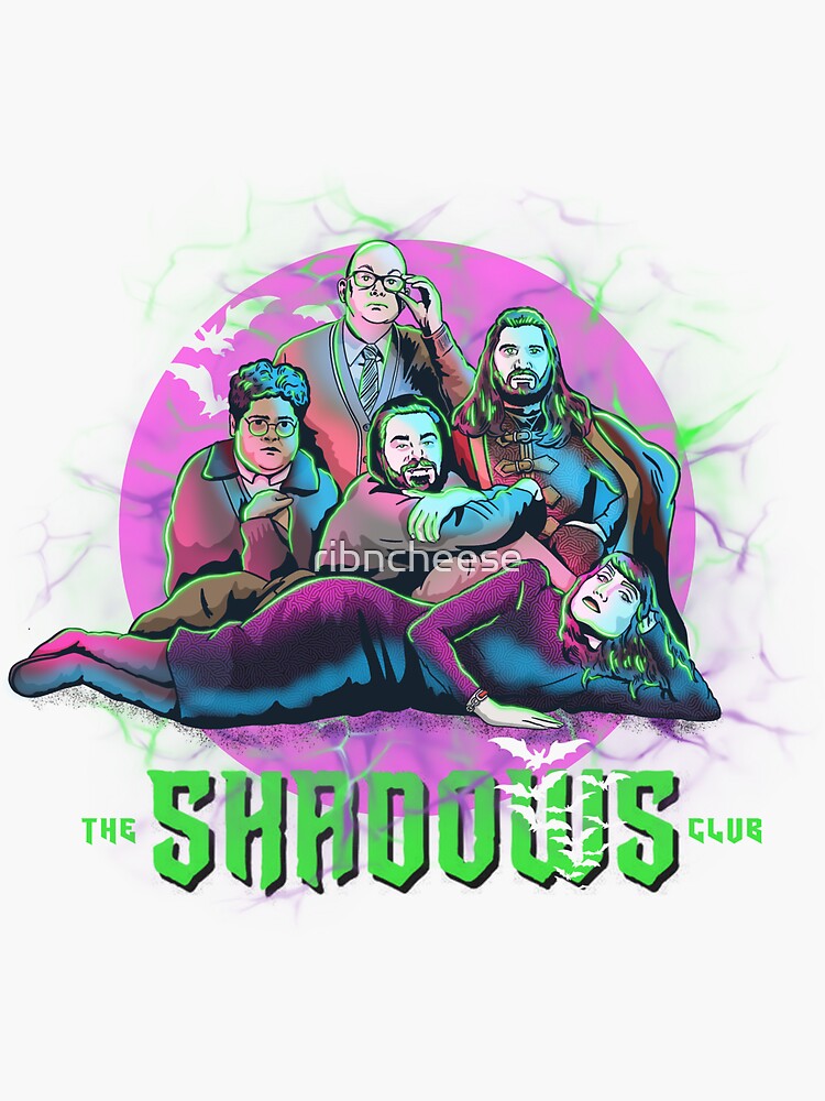 "The Shadows Club" Sticker for Sale by ribncheese | Redbubble
