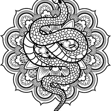 Póster con la obra «Mandalas de serpientes.» de emphatic | Redbubble