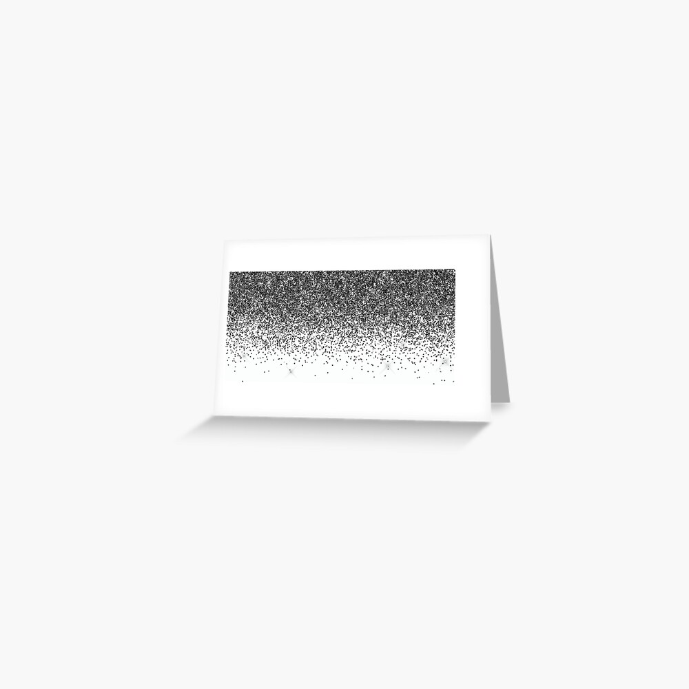 "Black Grey Sparkle Glitter Fading Border " Greeting Card by ...