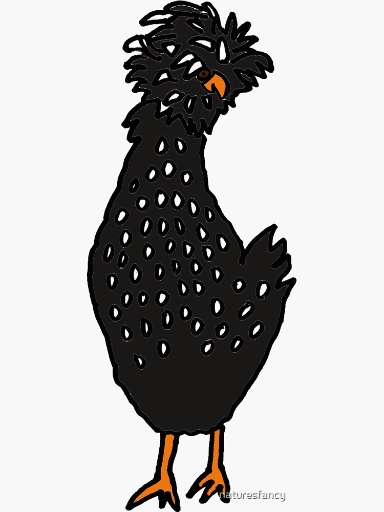 Funny Polish Chicken Cartoon Sticker For Sale By Naturesfancy Redbubble