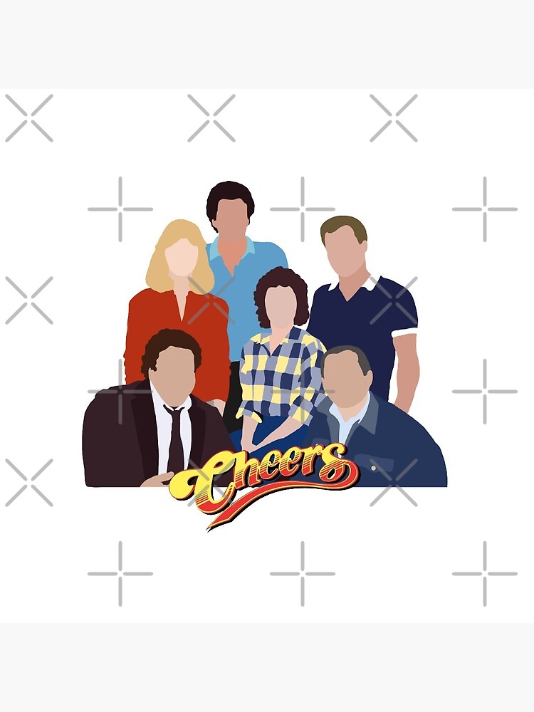 "cheers cast" Pin for Sale by aluap106 | Redbubble