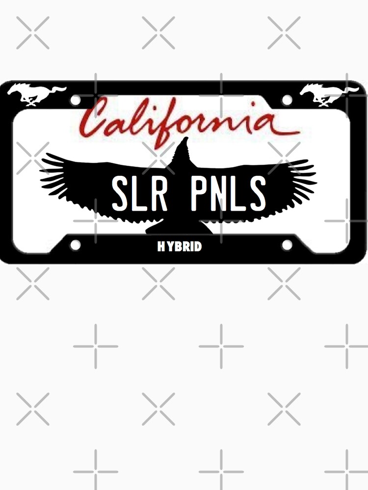 "California SLR PNL license plate" T-shirt by MSTlady | Redbubble ...