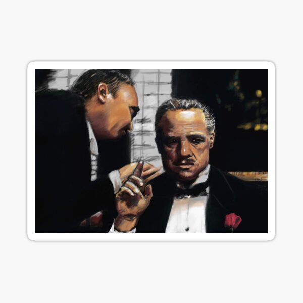 "The Godfather" Sticker by BlurClothingUK | Redbubble