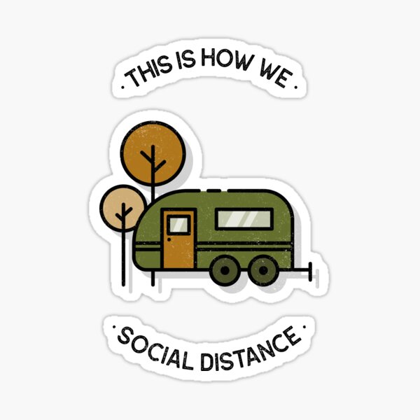 "Camp Trailer Camping RV Life Motorhome Shirt" Sticker by ...