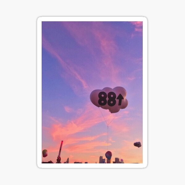 "88Rising Head in the Clouds" Sticker by norascool | Redbubble