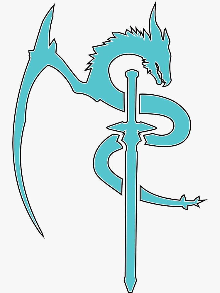 "Anime Design - Ice Sword" Sticker for Sale by officialA2M | Redbubble