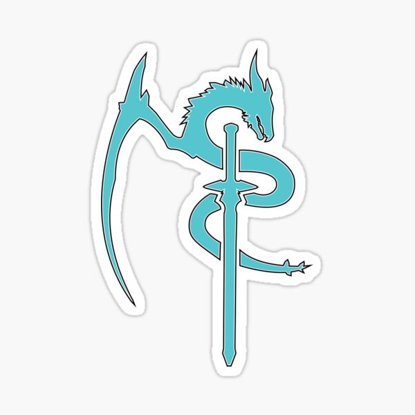 "Anime Design - Ice Sword" Sticker for Sale by officialA2M | Redbubble