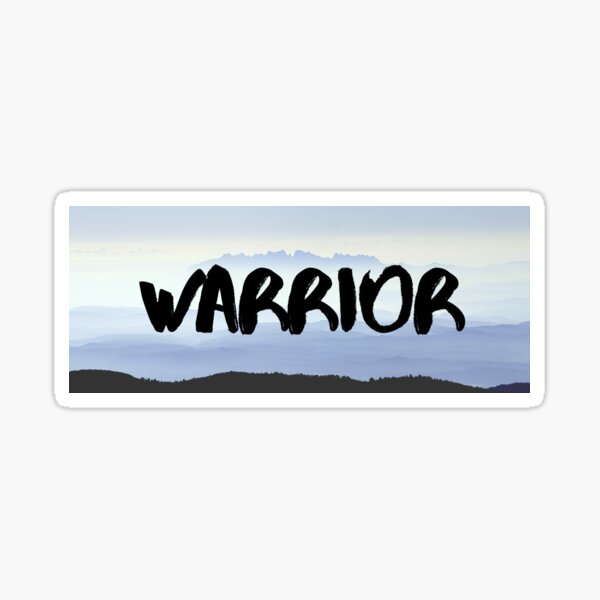 "Warrior " Sticker for Sale by cevilleg | Redbubble