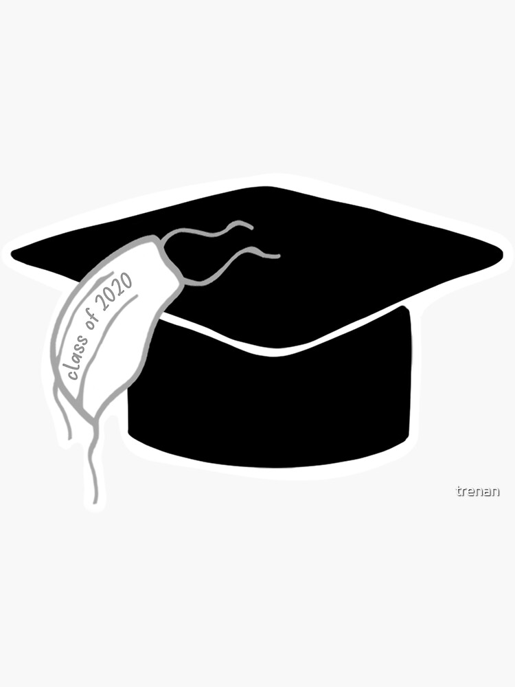 "2020 Grad Cap" Sticker by trenan | Redbubble